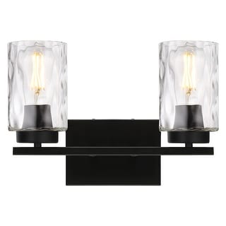 Vinluz Bathroom Lights with Ripple Water Glass - Bed Bath & Beyond ...