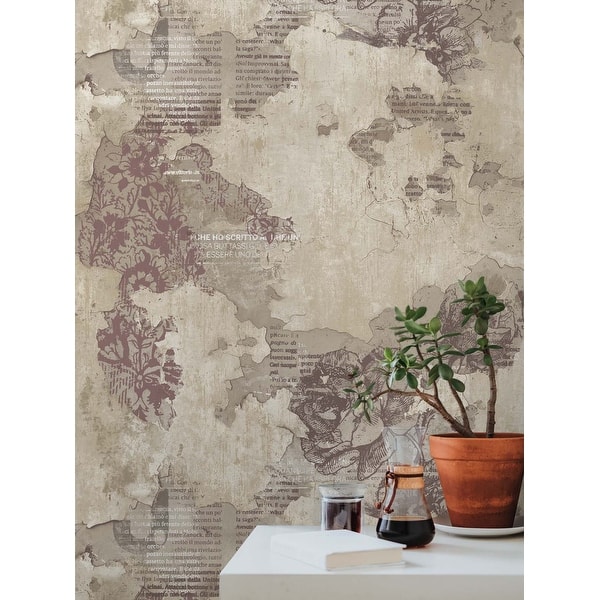 Seabrook Designs Terica Abstract Script Unpasted Wallpaper - Bed Bath ...