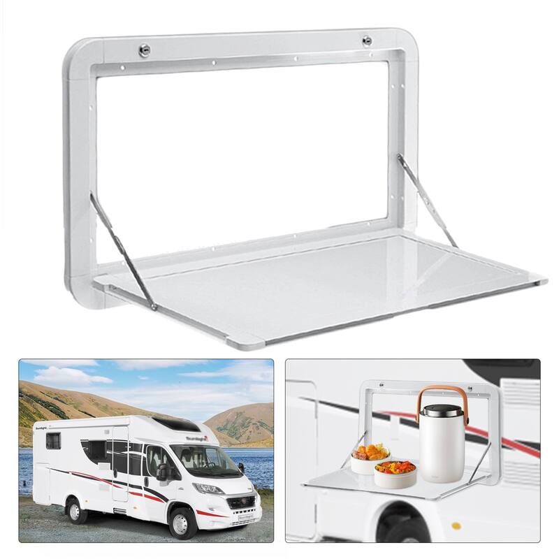 Folding Wall Mounted Table Caravan RV Camping Table - Overstock - 37992530