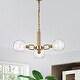 Andres Gold with 3 Light Bulb Chandelier - Bed Bath & Beyond - 31090582