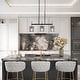 Kasy Modern 3-Light Textured Glass Chandelier Kitchen Island Lights for ...