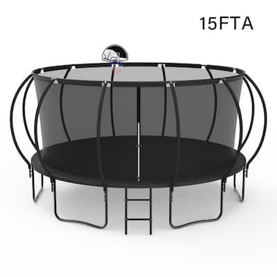 15FT Trampoline for Kids with Safety Enclosure Net - 15 FT - Bed Bath ...