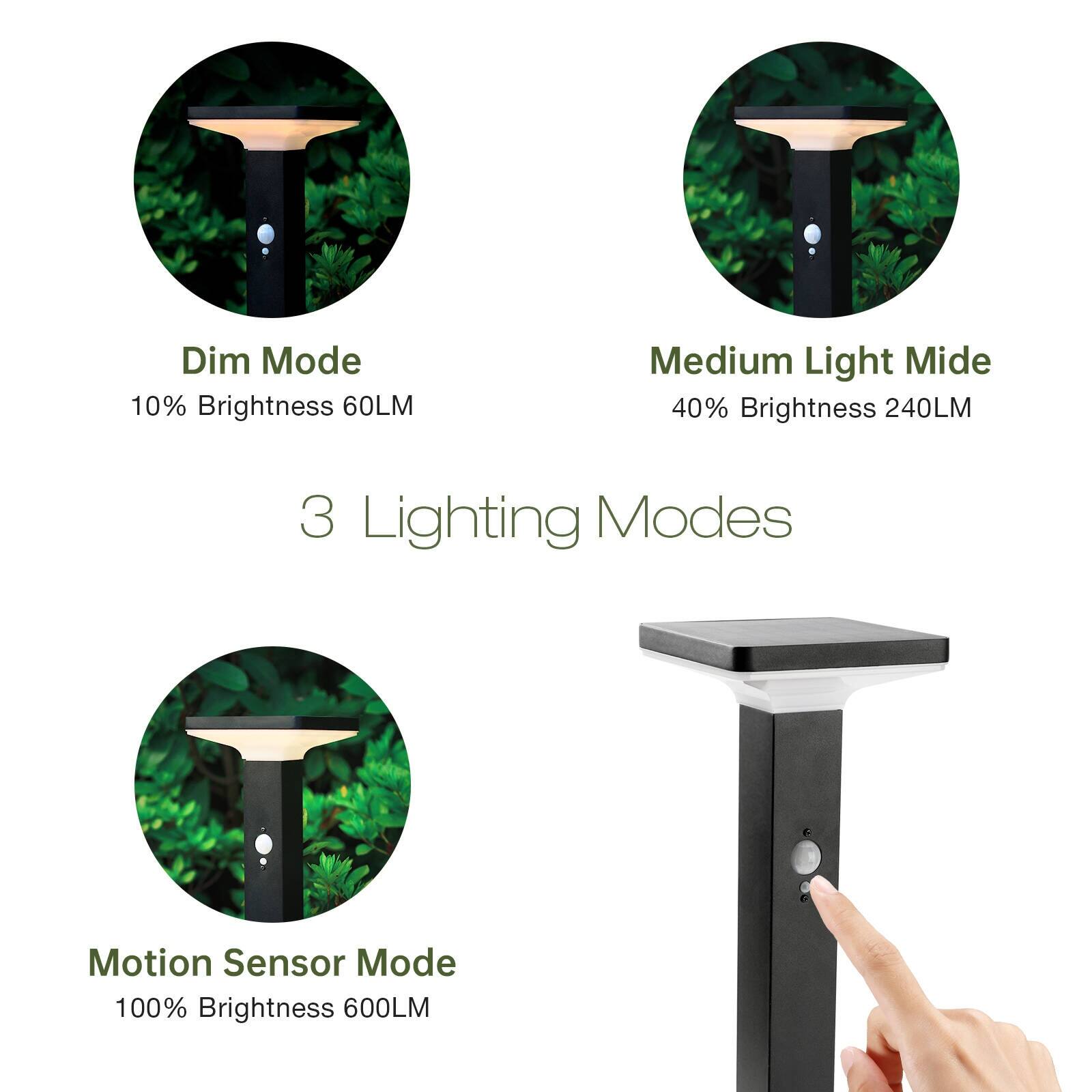 Inowel Solar Outdoor Light Pathway Garden Dusk to Dawn with Stake 2218 ...