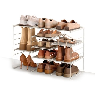 Joseph Joseph Level Adjustable Shoe Rack - Stores 12 Pairs - Bed Bath ...