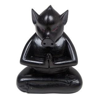 Novica Handmade Gentle Apprentice At Night Wood Statuette - Bed Bath ...