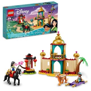Disney Aladdin's Jasmine and Mulan Adventure Building Set 43208 - Bed ...