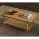 Carolina Living Chesterfield Wood & Cane Coffee Table - Whitewash - Bed ...