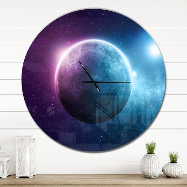 planet wall clock