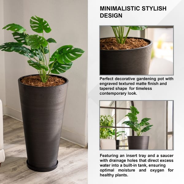 outdoor planter inserts round