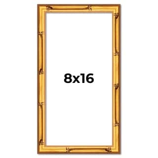 8x16 Frame Gold Bamboo Picture Frame - Complete Modern Photo Frame ...