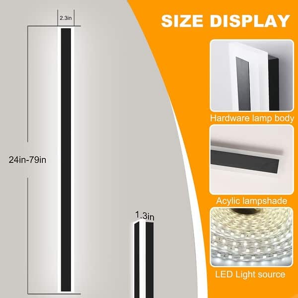 Modern Long Strip LED Outdoor Wall Sconce Weatherproof and Stylish ...