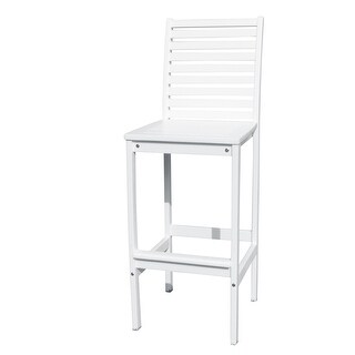 White Bar Chair with Horizontal Slats - 6' x 7' - Bed Bath & Beyond ...