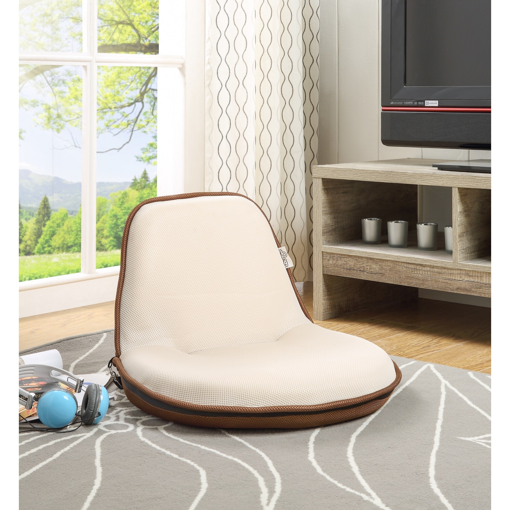 Loungie Indoor Outdoor Portable Foldable Mesh Floor Chair Bed Bath Beyond 19502750