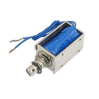 Unique Bargains DC 12V 1.5A 0.8Kg Holding Force Push Linear Solenoid ...