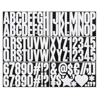 Alphabet Letters Numbers Stickers, 12 Sheets Self Adhesive Large Decal ...
