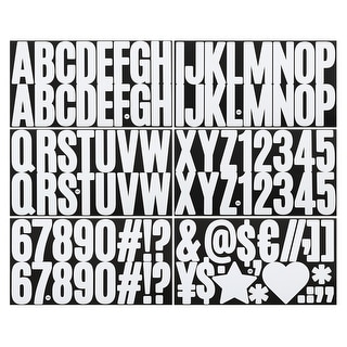 Alphabet Letters Numbers Stickers, 12 Sheets Self Adhesive Large Decal ...