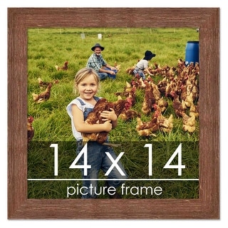 14x14 Distressed/Aged Color Wood Picture Square Frame - Bed Bath ...