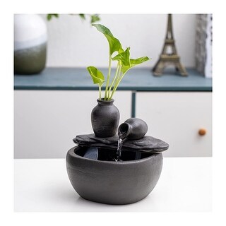 Tabletop Fountain Ceramic Tabletop Fountain Ornaments Circulating Water ...