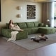 Cloud Sectional Sofa With 1 Ottoman, Modern Upholstered Couches ...