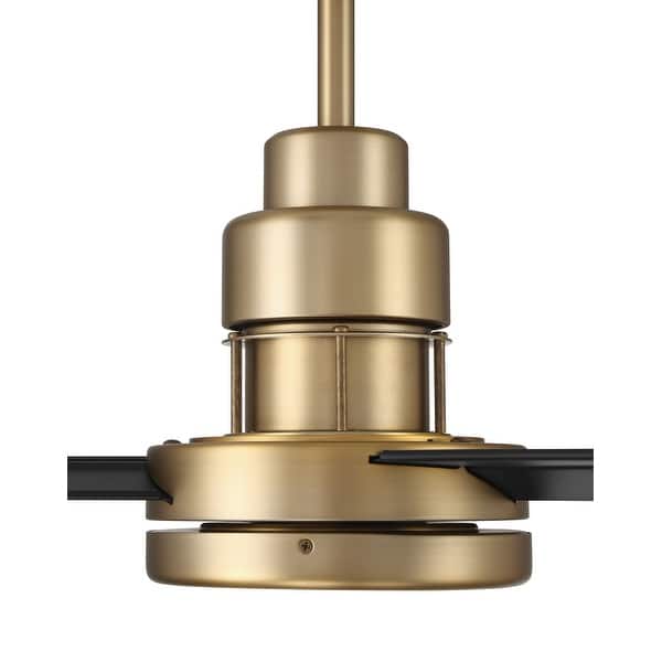 Craftmade Mondo 54" Indoor Dual Mount 6-Speed Satin Brass/Flat Black ...