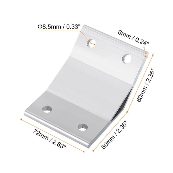 2pcs 135 Degree Angle Aluminum Profile Corner Brackets 8080 Series