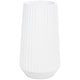 White Resin Large Ribbed Floor Vase - Bed Bath & Beyond - 39919105