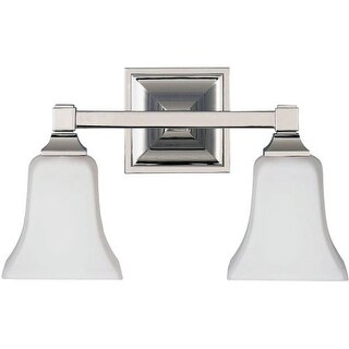 Feiss VS12402 American Foursquare 2 Light Bathroom Vanity Light - Bed ...