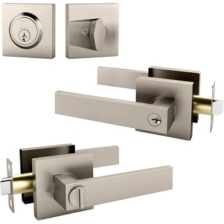 MEGA HANDLES Entry Combo I Entry Lever Door Handle - 5X2X1 - Bed Bath ...
