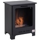 HOMCOM Ethanol Fireplace, 19.75" Freestanding Fireplace Stove with ...