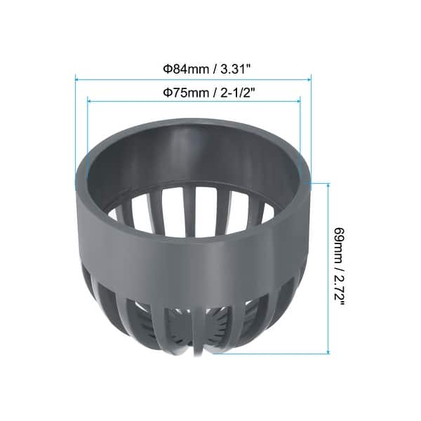 Atrium Grate Cover Round Outdoor UPVC Sewer Drain Pipe Fitting Gray ...