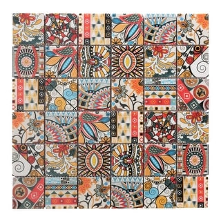 2 x 2 Marble Grid Mosaic Tiles with Color Laser Injet on the Surface ...