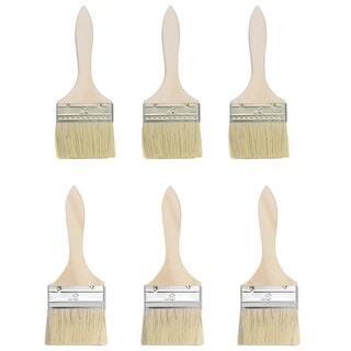 3Inch 3Inch Paint Brush Synthetic Bristle with 9/13mm Thick Wood Handle ...