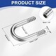 Hose Barb Fittings, Stainless Steel U Shaped Joint Connector Barbed ...