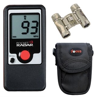 Pocket Radar PR-1000 Handheld Speed Radar and Bushnell 8x21 Powerview ...
