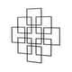 Geometric Metal Wall Art, 9 Overlapping Squares, 30 Inch Modern ...