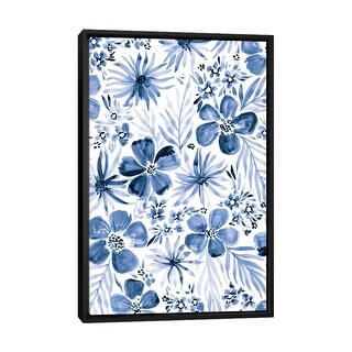 iCanvas "Indigo Vibes I" by Amanda Mcgee Framed - Bed Bath & Beyond ...