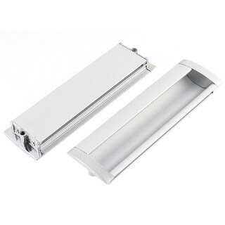 Aluminium Alloy Rectangle Flush Recessed Pull Handle 140 x 42mm 2Pcs ...