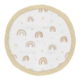 Neutral Boho Rainbow Girl Boy Unisex Baby Tummy Time Playmat Mustard ...