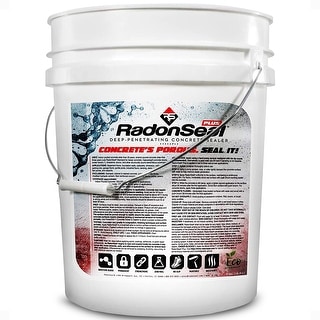 RadonSeal Plus Outdoor/Indoor Concrete Penetrating Protectant Sealer, 5 ...