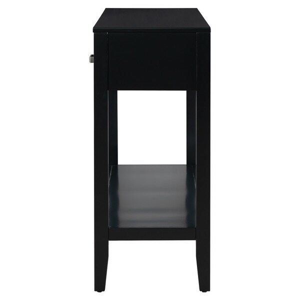 3 Drawer Console Table for Entryway Narrow Sofa Tables Entryway Table Rustic Entrance Front Door Table Accent Table w 1 Shelf