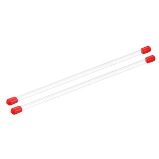 Clear Rigid Tube Plastic Tubing with Red Cap 4mmx5mm/0.16"x0.2", 2 Set ...