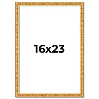 16x23 Frame Gold Real Wood Picture Frame Width 1 inches | Interior ...