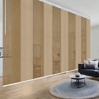 InStyleDesign 10-Panel Double Rail Panel Track Extend 120"-218"W x 94"H ...