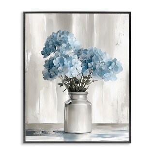Stupell Blue Cottage Hydrangeas Framed Giclee Art Design By Annabelle ...