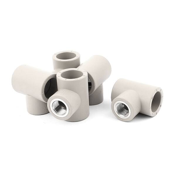 1/2BSP Female Thread 3 Way T Shaped PPR Pipe Fitting Adapter 5pcs - Bed ...