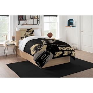 COL 862 Purdue Hexagon Twin Comforter Set - Bed Bath & Beyond - 34012013