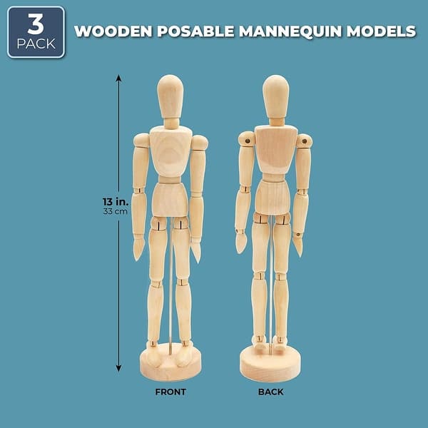 Posable Figure ZoTuoART 4.5''-16''The Multi Size Human Figure Wooden ...