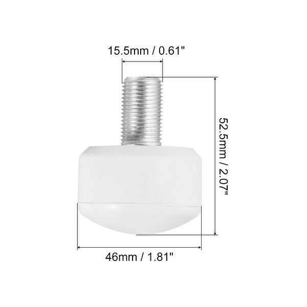 Roller Skate Toe Stops Rubber Brake Stoppers Block with Bolts 82A Round ...