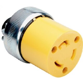 Pass & Seymour Armored Locking Connector, 20A, 125V, Yellow - Bed Bath ...
