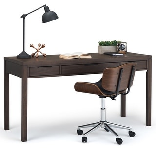 WYNDENHALL Fabian SOLID WOOD Contemporary 60 inch Wide Desk - Bed Bath ...